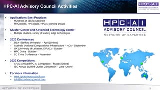 HPC AI Advisory Council Update | PPT