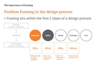 Ask the right question - Problem Framing 2.0 | PPT