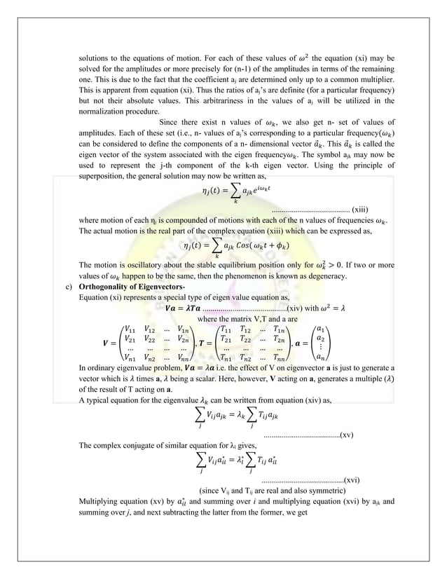 small oscillations.pdf | Chemistry | Science