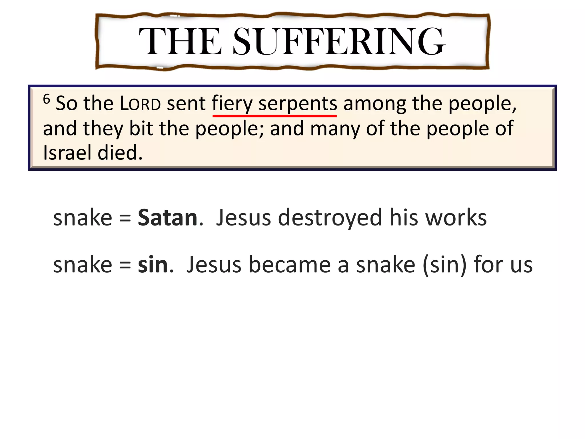 Look & Live - Numbers 21:5-9 | PDF
