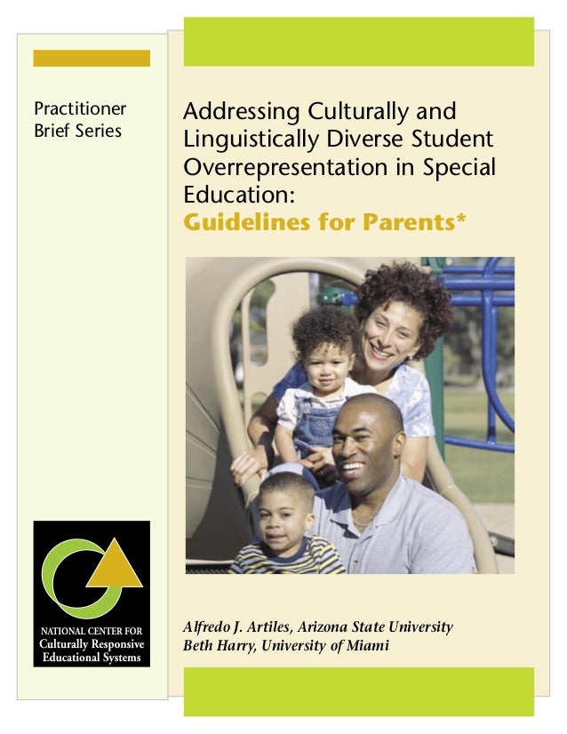 Overrepresentation In Special Education Guidelines For Parents Overrepresentation In Special Education Guidelines For Parents