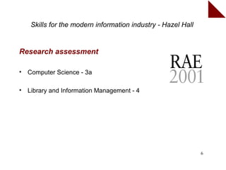 Skills for the modern information industry | PPT