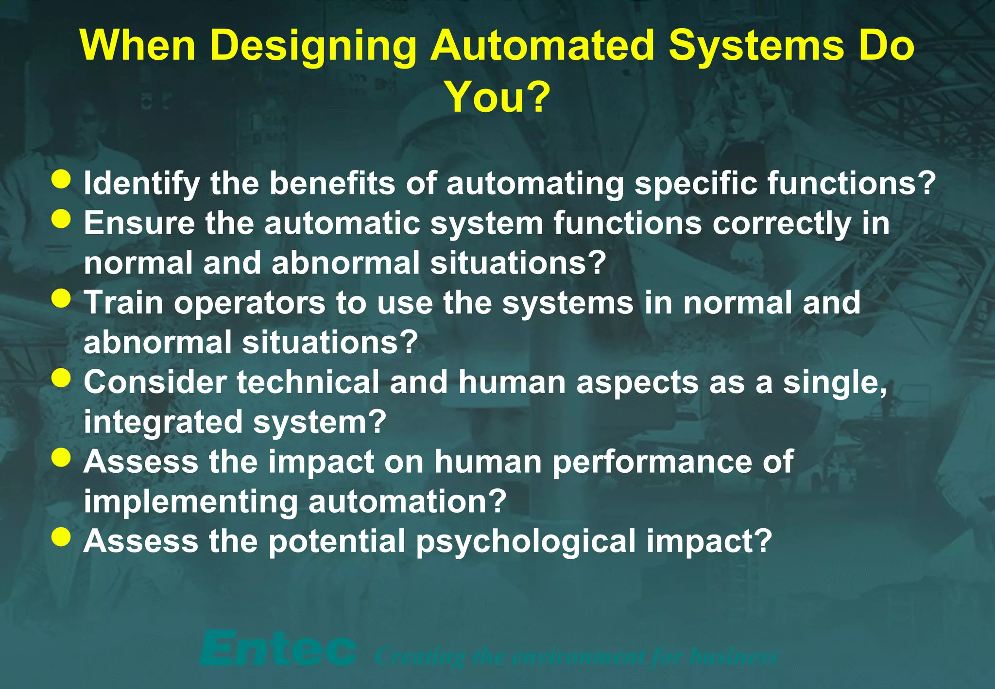 2004 ibc - The role of control room operators | PPT