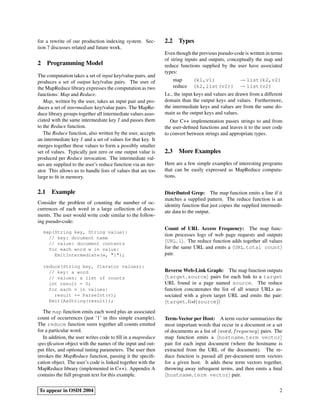 2004 map reduce simplied data processing on large clusters (mapreduce) | PDF