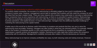 Corporate Restructuring - An overview | PDF
