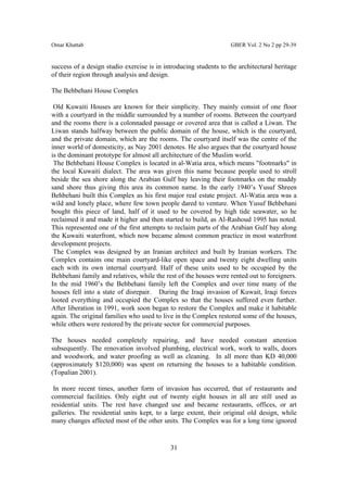 Kuwait - 2004 omar khattab reconstruction of traditional architecture | PDF
