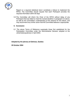 2004 Participation Committee TOR final | PDF