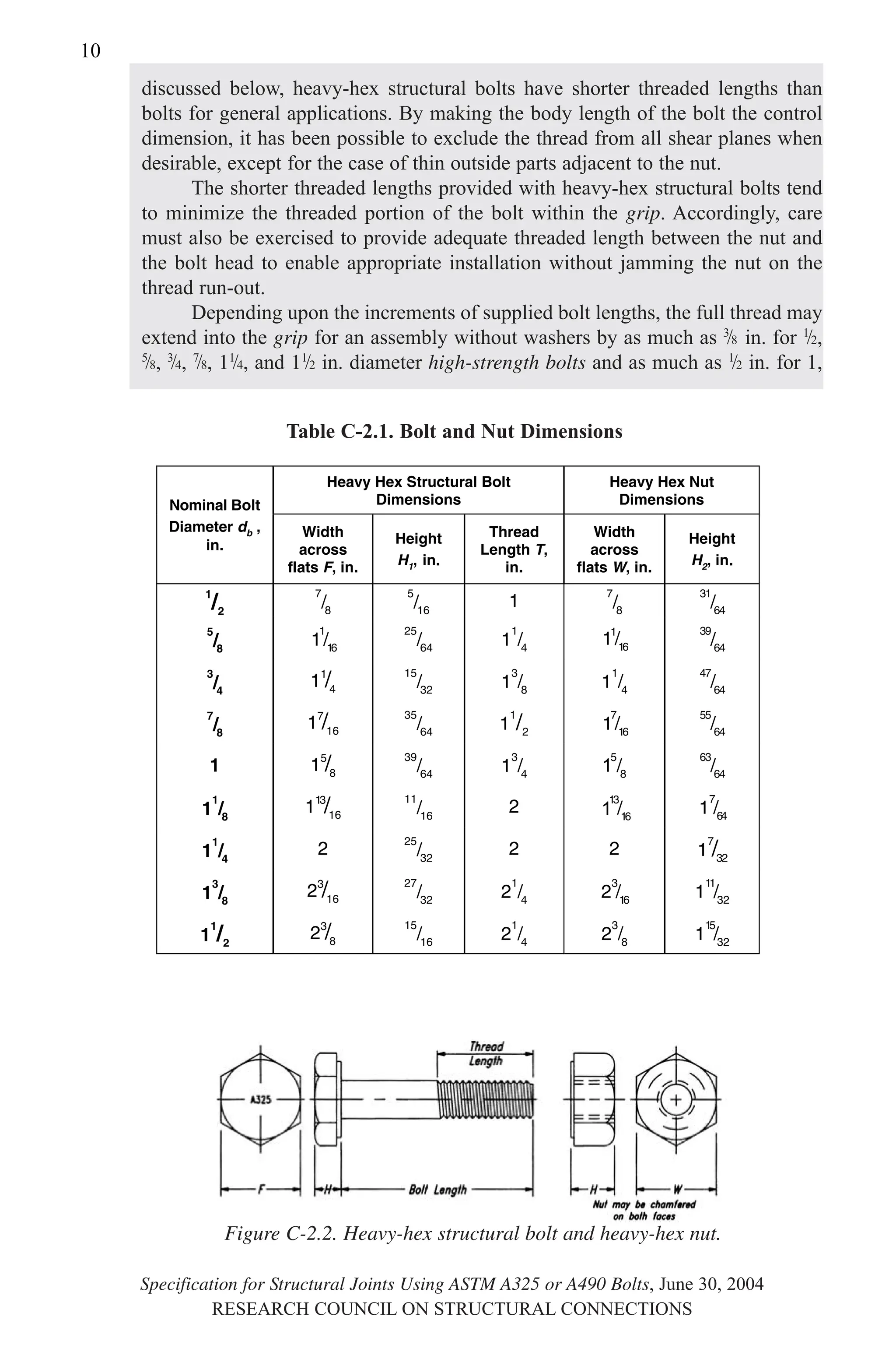 Specification for structural joints using A325 or A490 | PDF