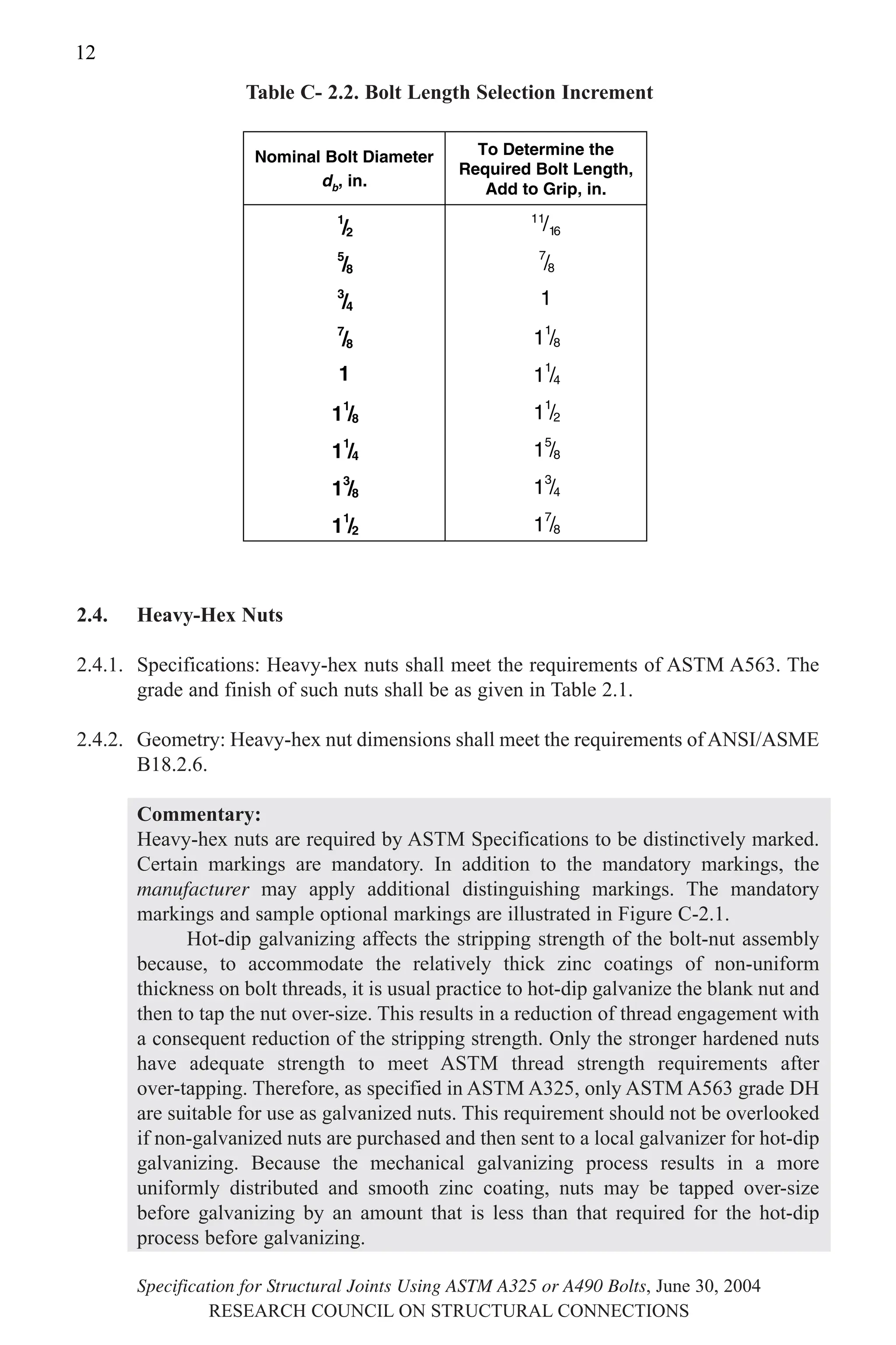 Specification for structural joints using A325 or A490 | PDF