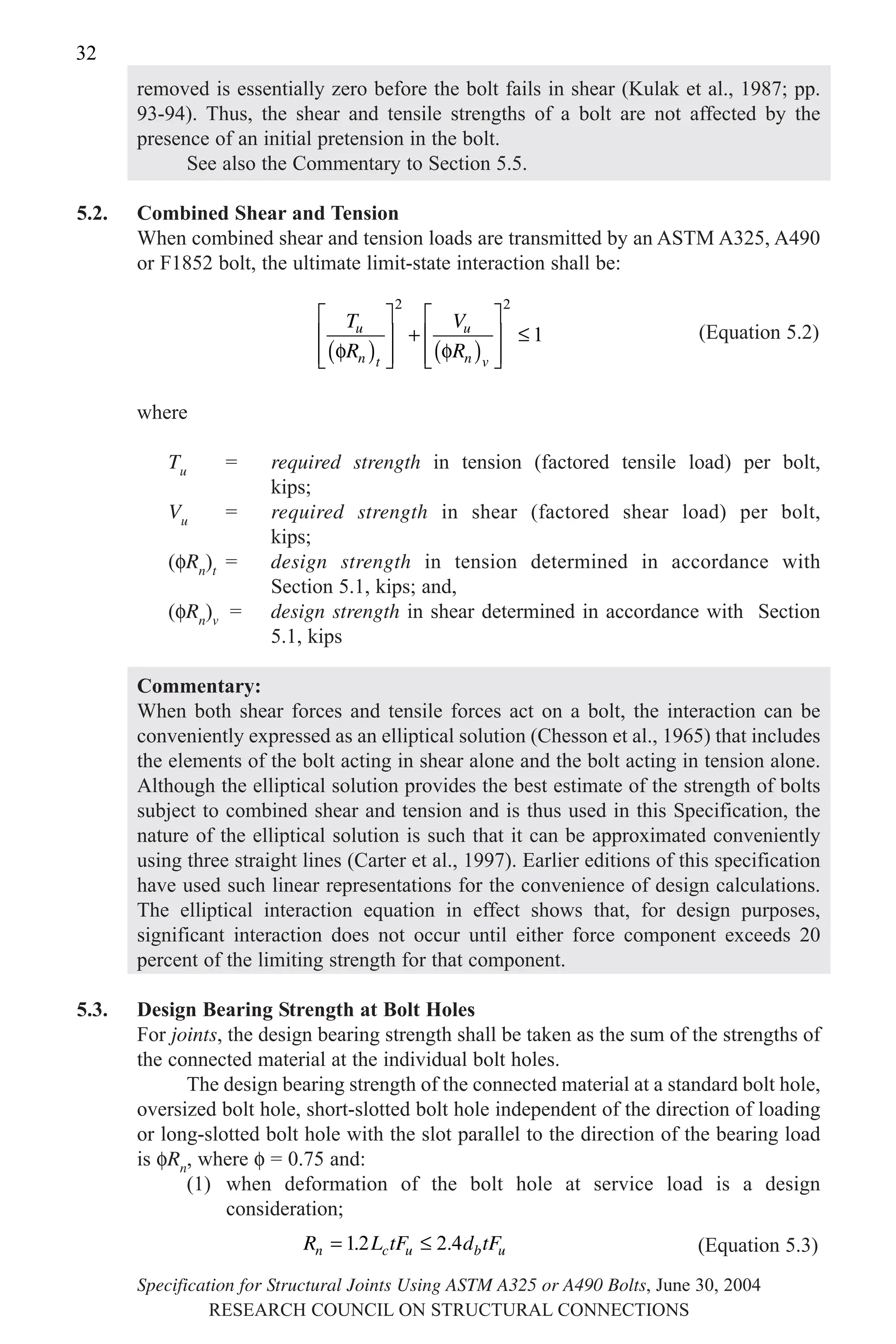 Specification for structural joints using A325 or A490 | PDF