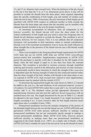 Specification for structural joints using A325 or A490 | PDF