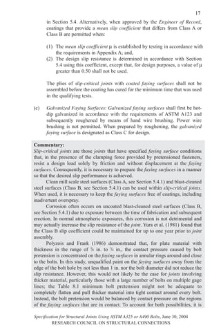 Specification for structural joints using A325 or A490 | PDF