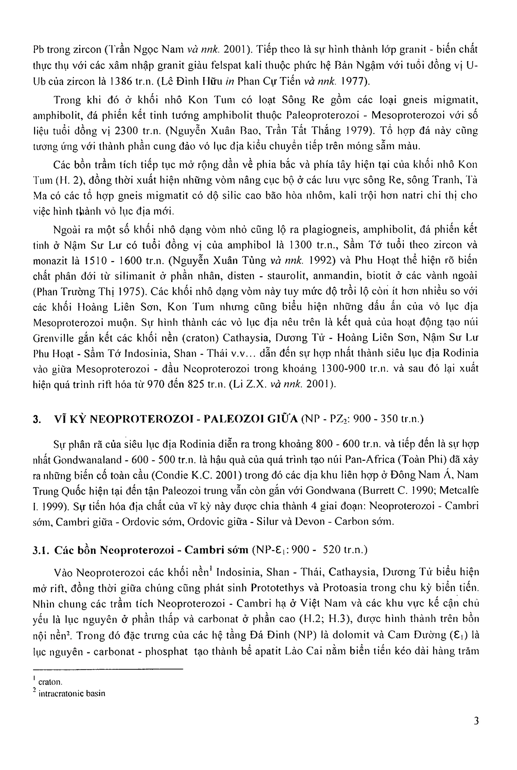Các phân vị địa tầng Việt Nam - Tống Duy Thanh, Vũ Khúc | PDF