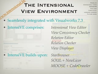 Co-evolving Code and Design with Intensional Views | PPT