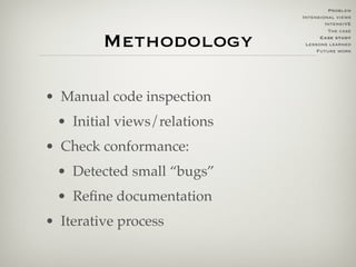 Co-evolving Code and Design with Intensional Views | PPT