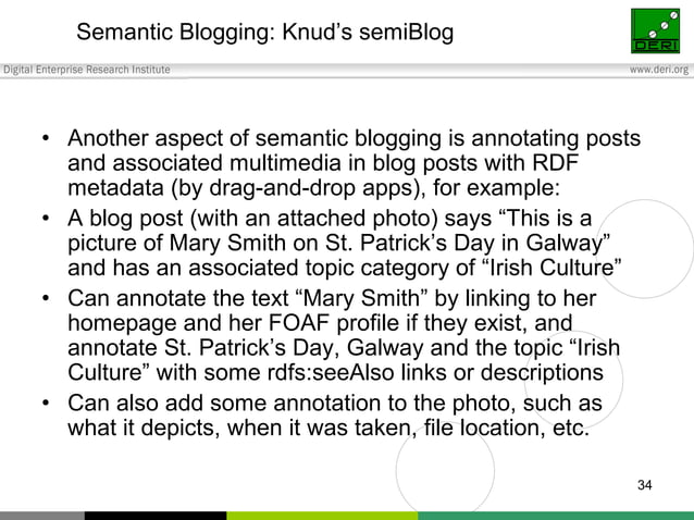 Blogs and the Semantic Web | PPT