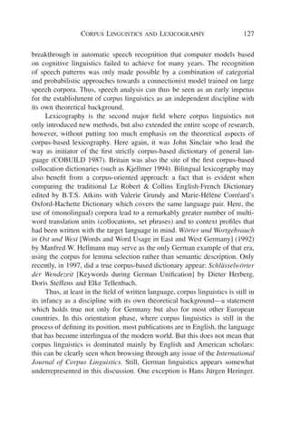 corpus linguistics and lexicography | PDF