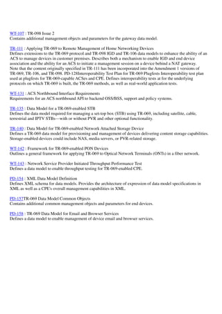 More Details about TR-069 (CPE WAN Management Protocol) | PDF
