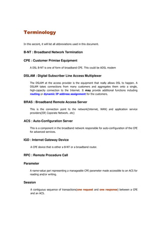 More Details about TR-069 (CPE WAN Management Protocol) | PDF