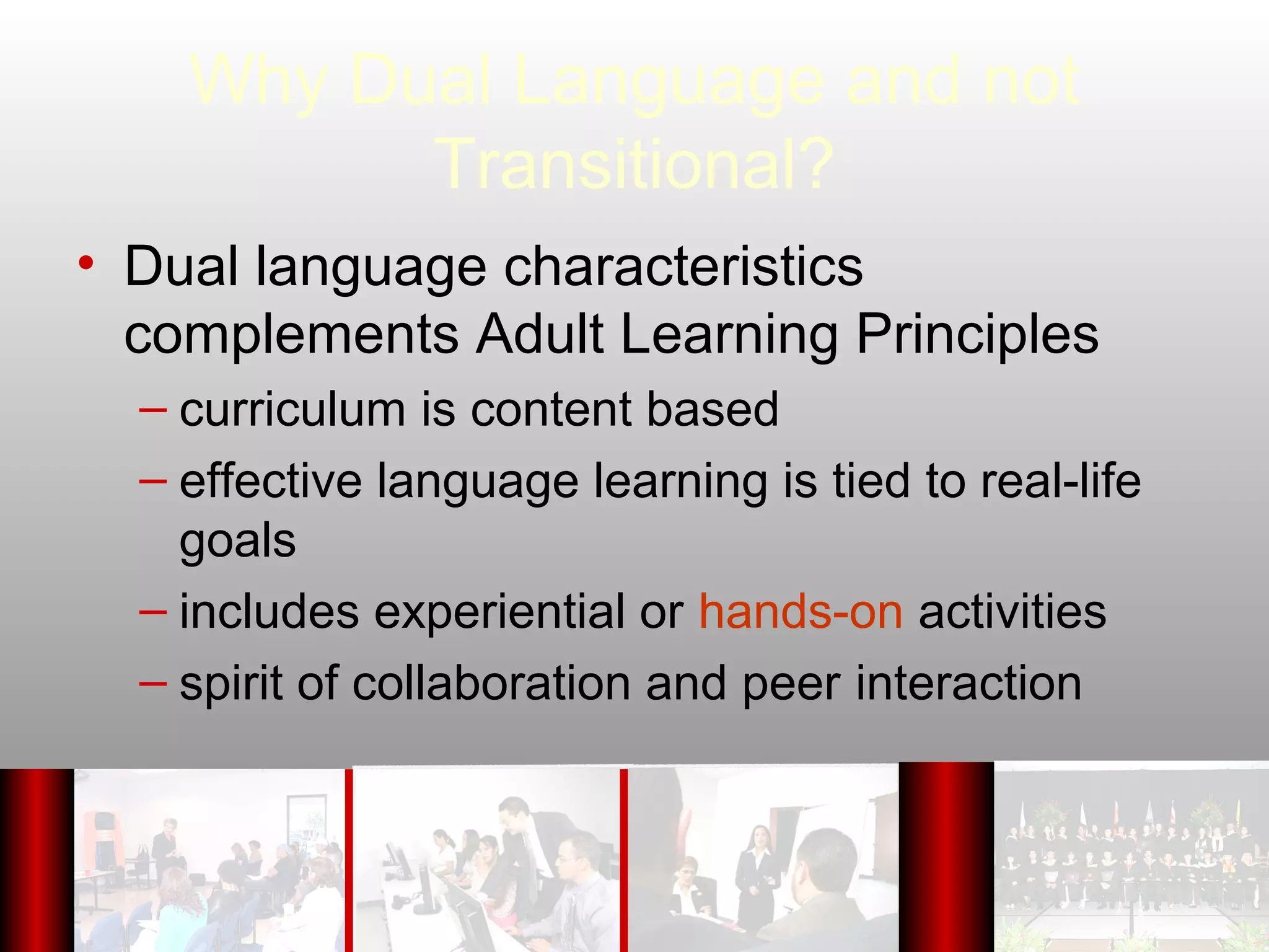 2005 AAACE Speak English? ¿Habla Español? A Dual-Language Model for ...