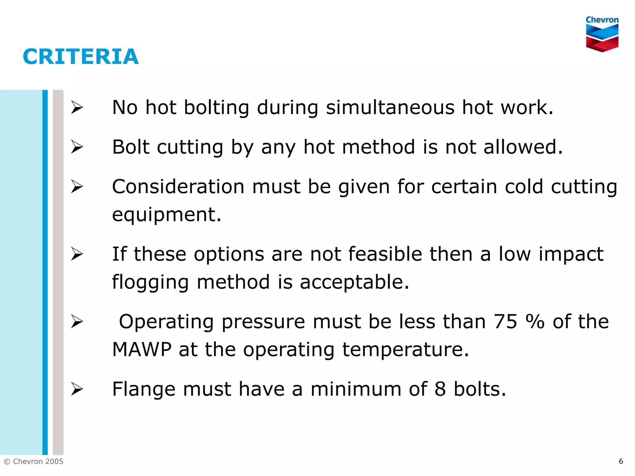2005 CVX Hot Bolting Procedures.ppt