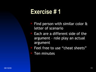 Argument Clinic | PPT