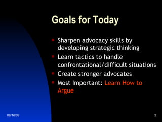 Argument Clinic | PPT
