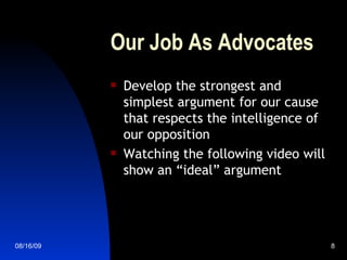 Argument Clinic | PPT