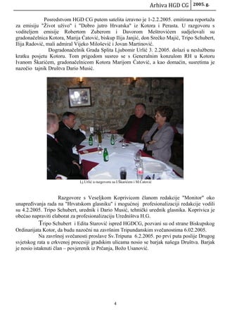 Arhiva HGD CG-2005. godina prvi dio | PDF