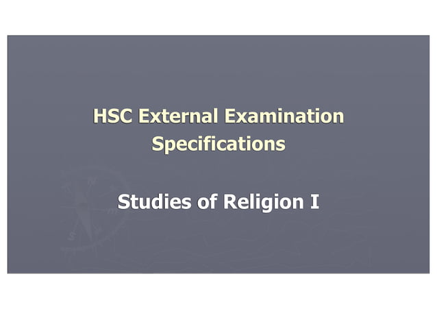 2005 Hsc Syllabus Exam Structure Modified 2010 | PPT