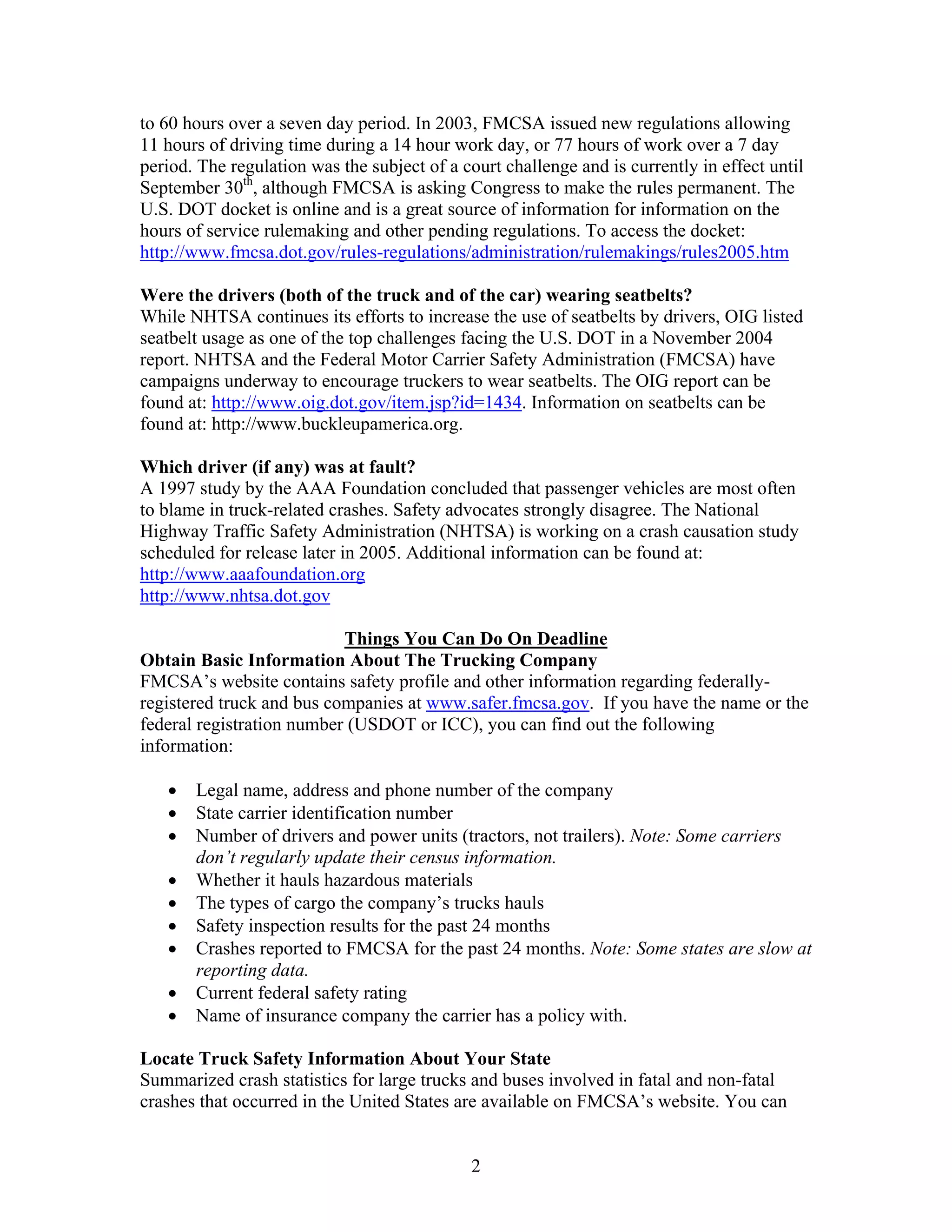 Investigating Trucking | PDF