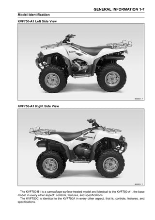 2005 kawasaki kvf750 a1 service repair manual | PDF