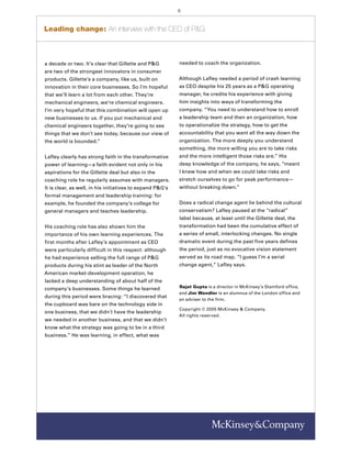 2005 leading change interview with p&g siom | PDF | Business ...