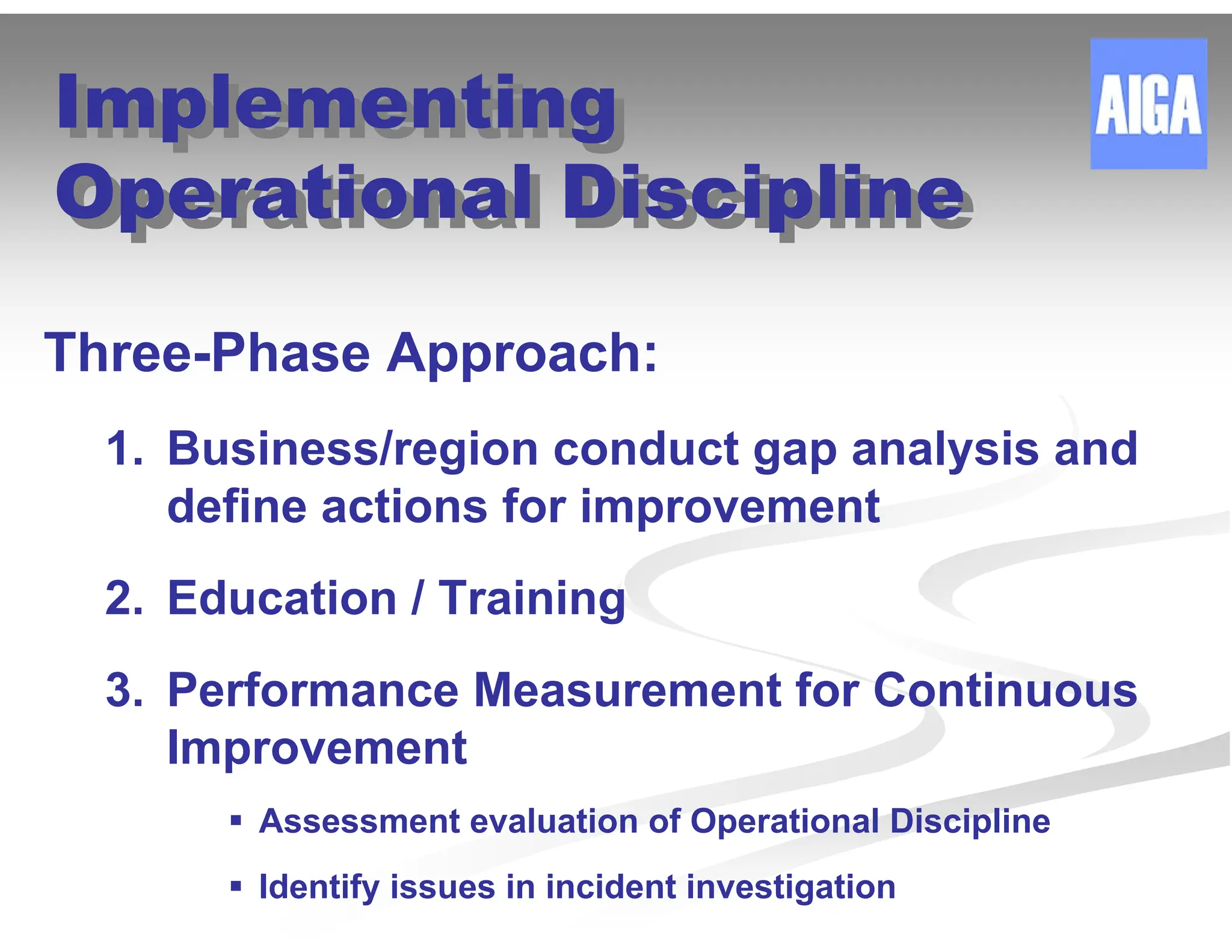 2005 meeting Workshop Operational Discipline | PDF