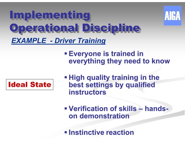 2005 meeting Workshop Operational Discipline | PDF | Business ...