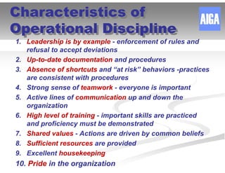 2005 meeting Workshop Operational Discipline | PDF