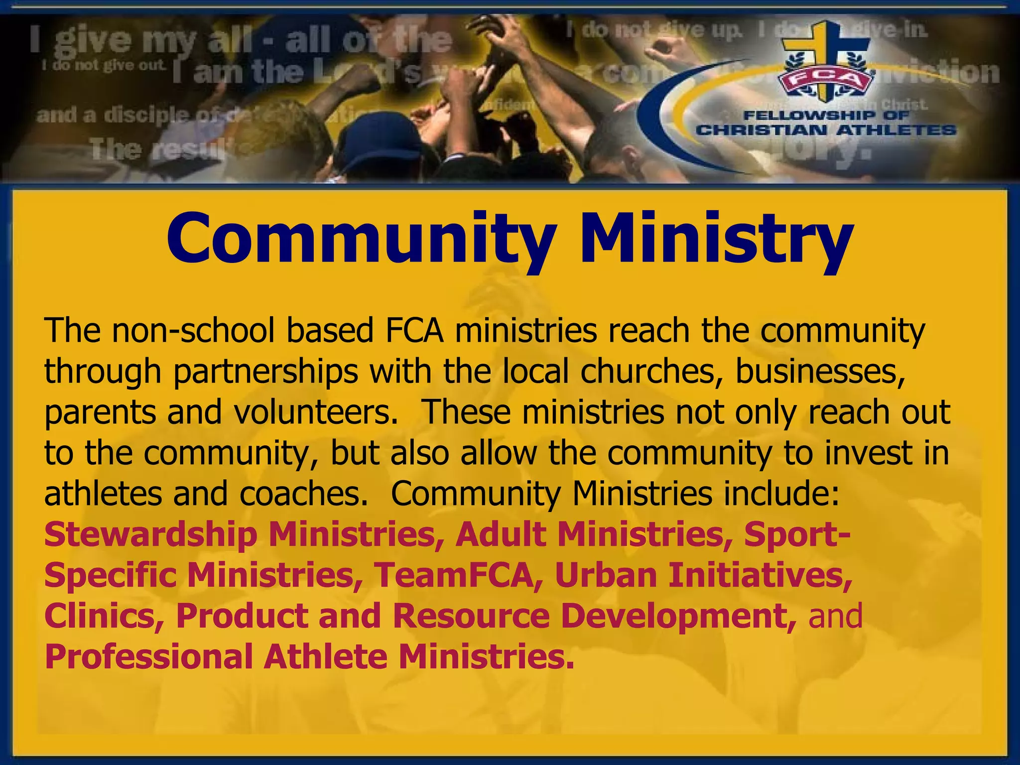 2005 Ministry Overview | PPT