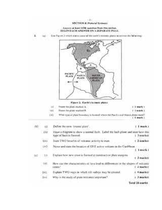 CSEC GEOGRAPHY PAST PAPER- PAPER 2- 2005 | PDF