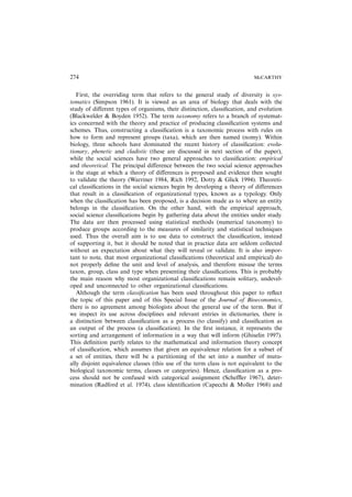 Toward a Phylogenetic Reconstruction of Organizational Life | PDF