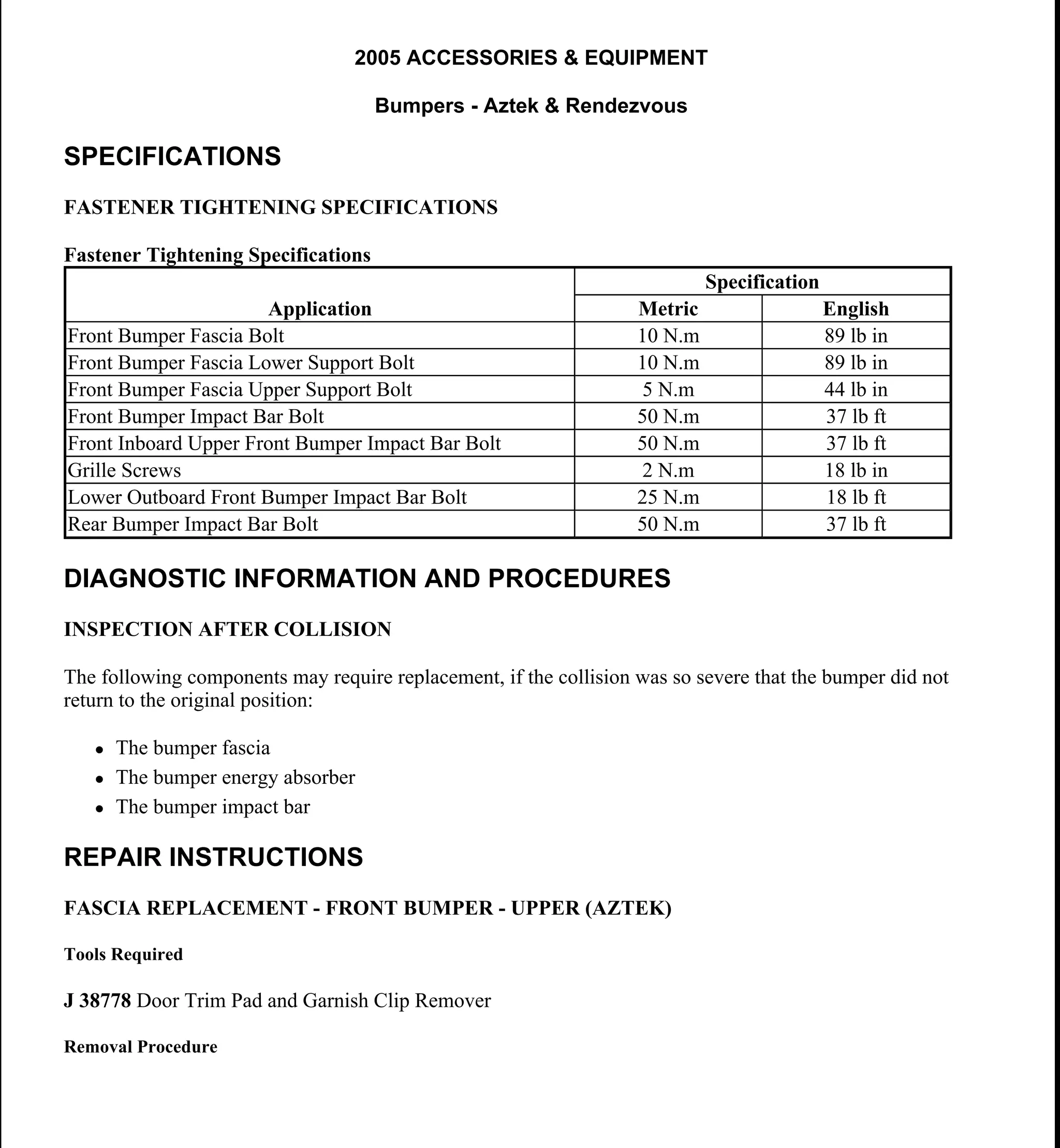 2005 pontiac aztek service repair manual | PDF | Coupe | Auto Body Styles