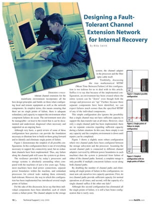 Designing a Fault-Tolerant Channel Extension Network for Internal ...