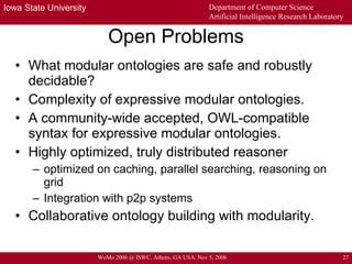 Divide and Conquer Semantic Web with Modular | PPT | Programming Languages | Computing