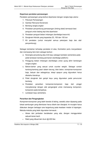 2006 11-metode kerja pelaksanaan jembatan | PDF
