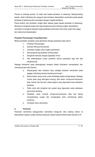 2006 11-metode kerja pelaksanaan jembatan | PDF