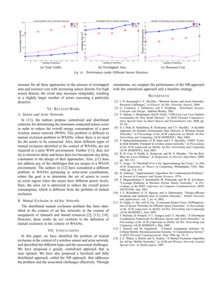 Mutual Exclusion in Wireless Sensor and Actor Networks | PDF