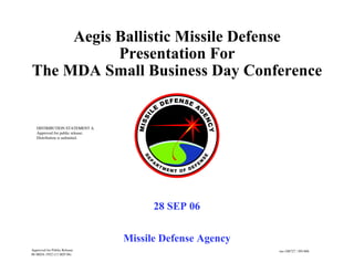 Aegis Ballistic Missle Defense Presentation | PDF