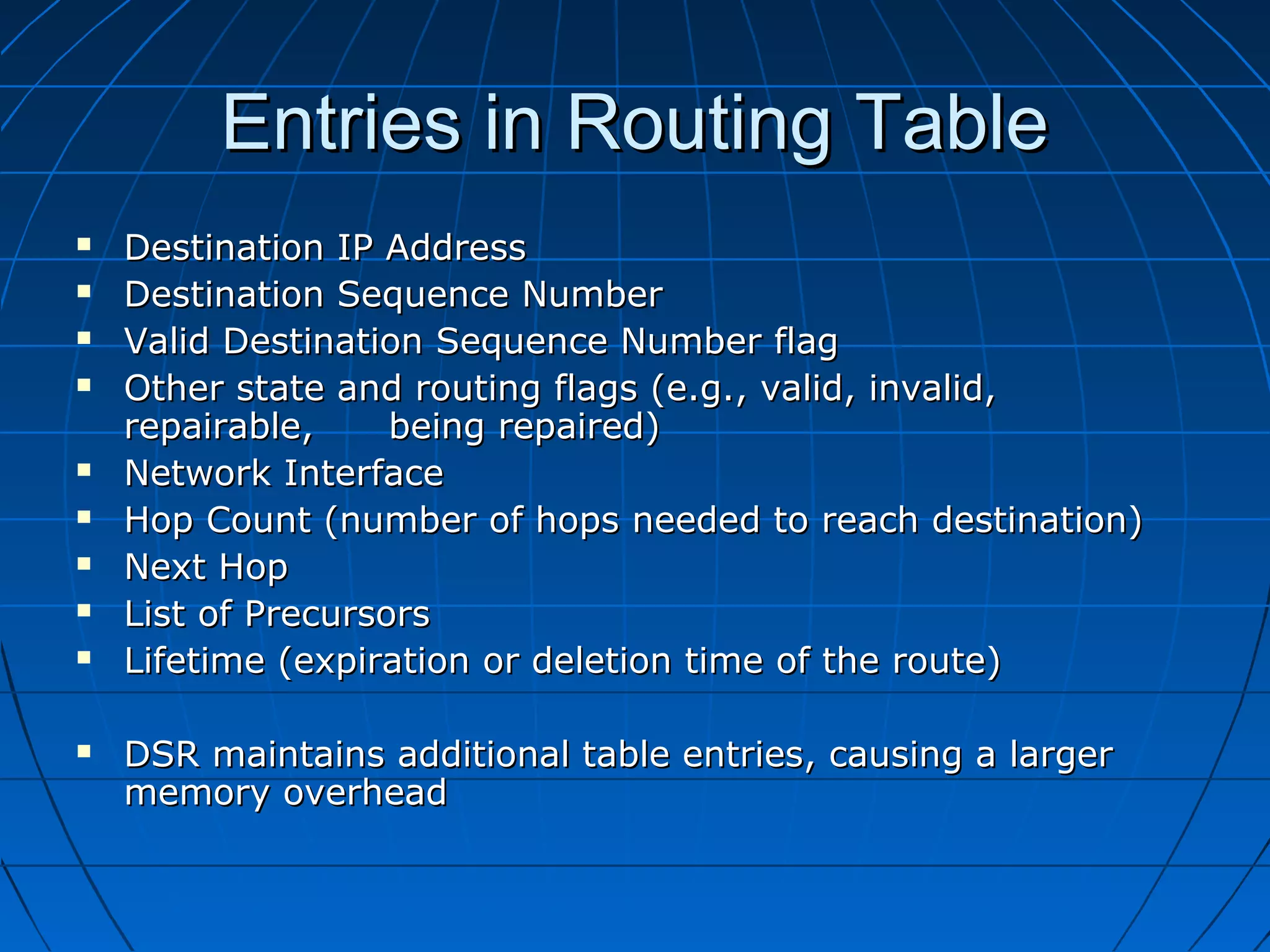 2006 aodv-group-presentation | PPT | Computer Networking | Computing