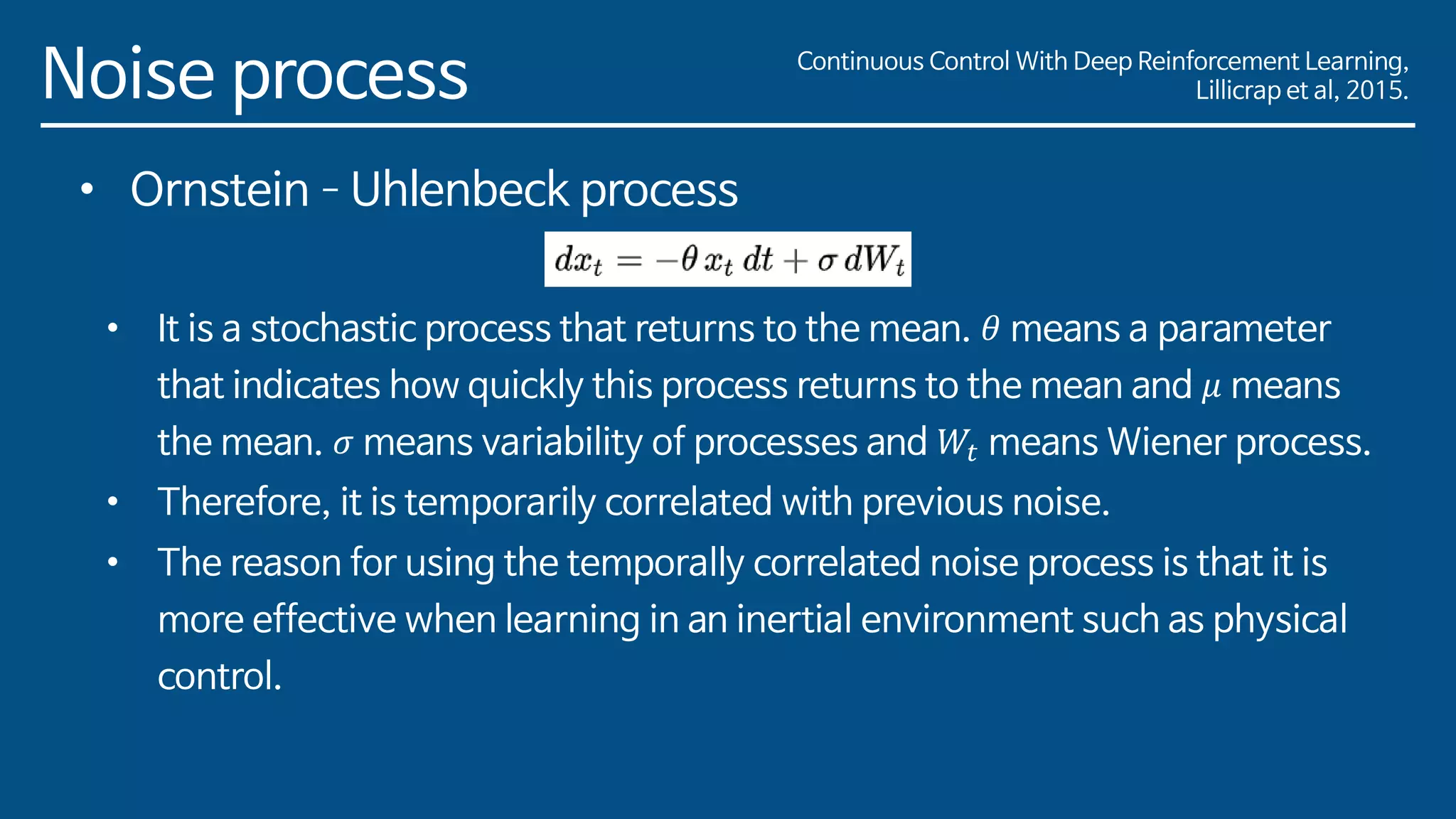 Continuous Control With Deep Reinforcement Learning Lillicrap Et Al