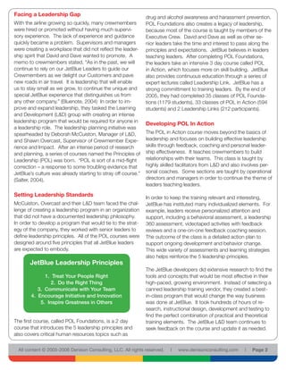 JetBlue Airways: Developing Leaders in a Fast-growing Start-up | PDF