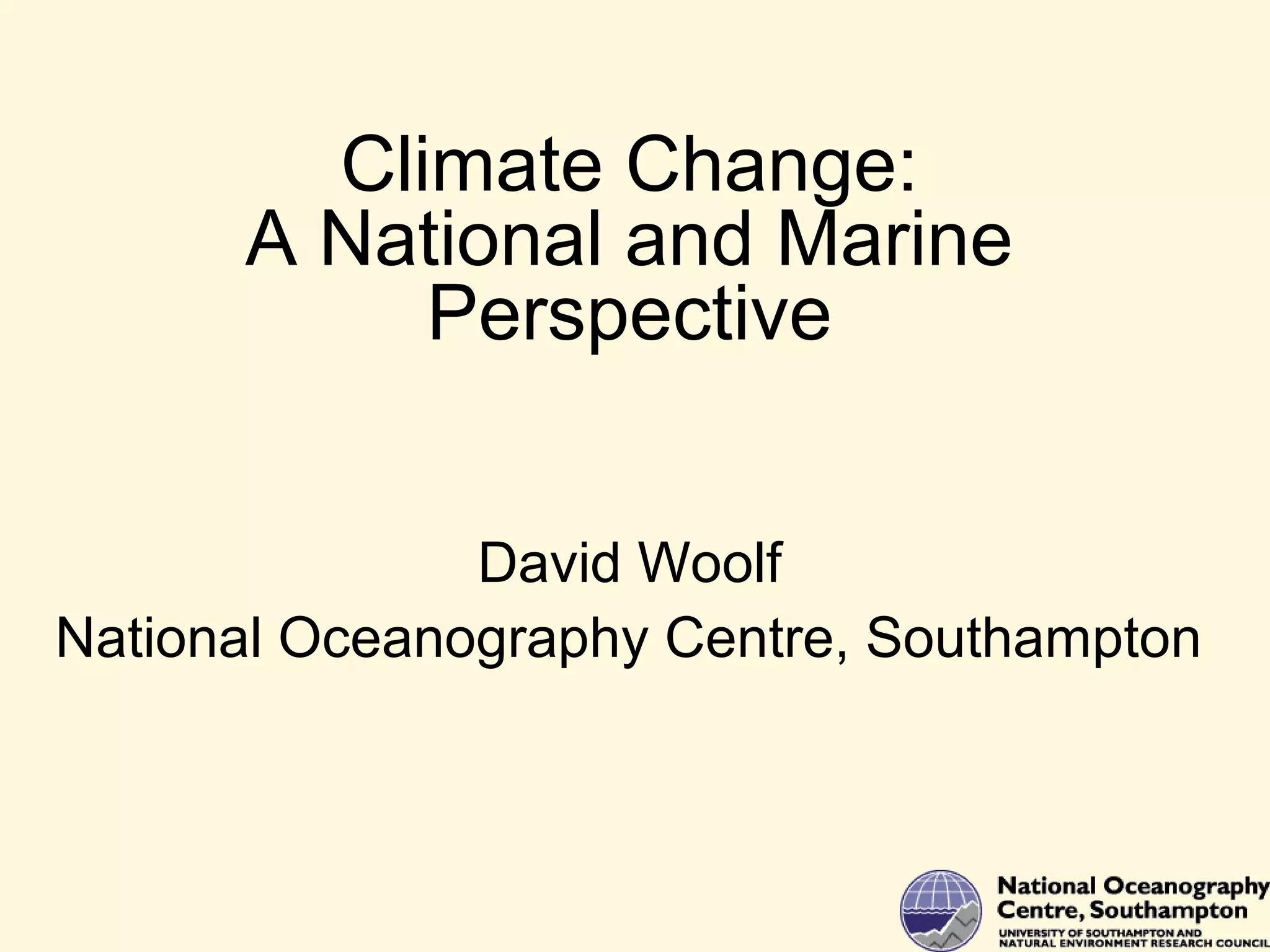 2006 03 National Predictions - David Woolf, National Oceanographic ...